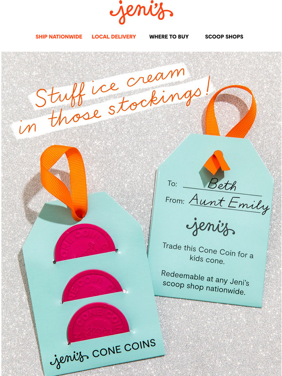 Jeni's Ice Cream: All the kids are talking about Cone Coins | Milled