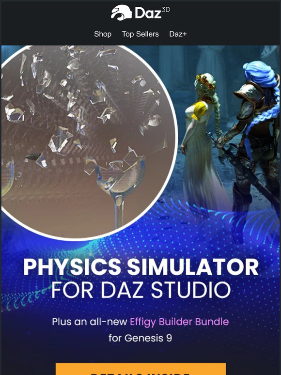 DAZ 3D: Physics Simulator for Daz Studio | Milled