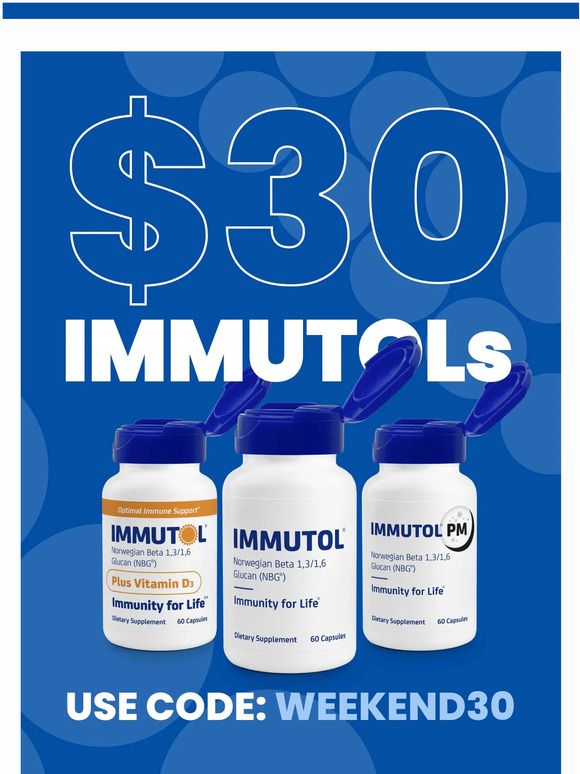 IMMUNOCORP: $30 IMMUTOLs—Ends Soon | Milled
