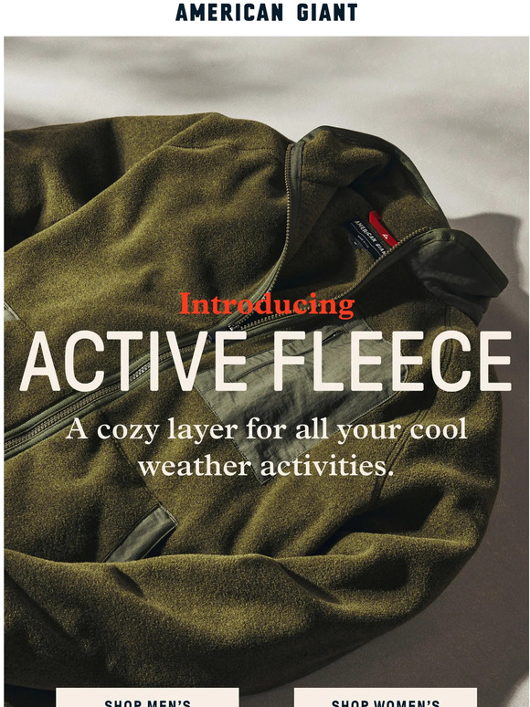 American Giant: Meet our all-new Active Fleece | Milled