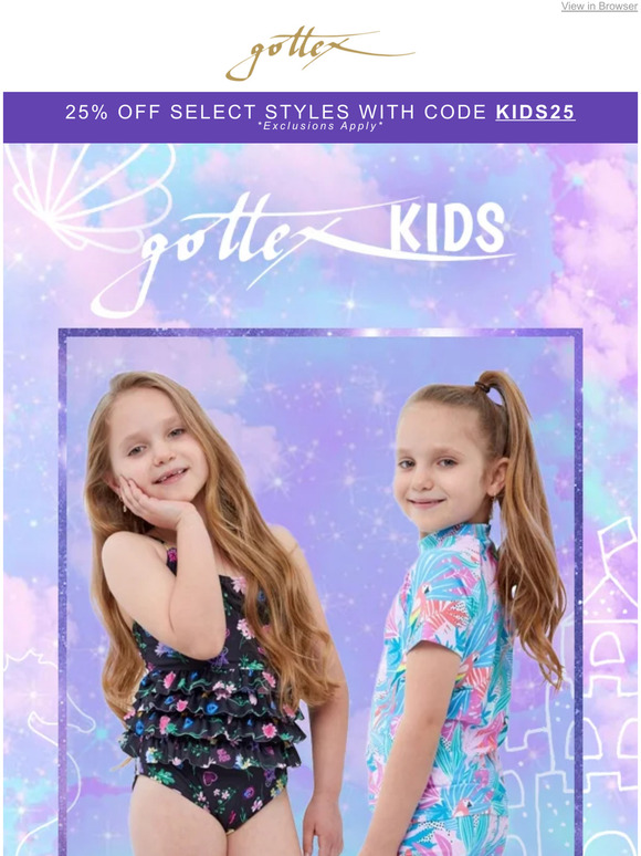 Gottex: 25% Off Kids Swimwear For Your Mini 💕 | Milled