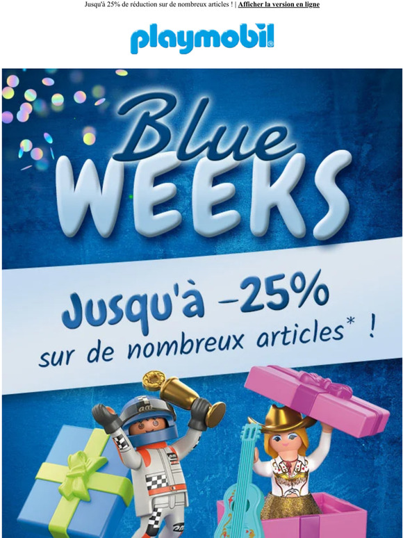 PlayMobil : Top départ de la Blue Weeks avec PLAYMOBIL ! | Milled