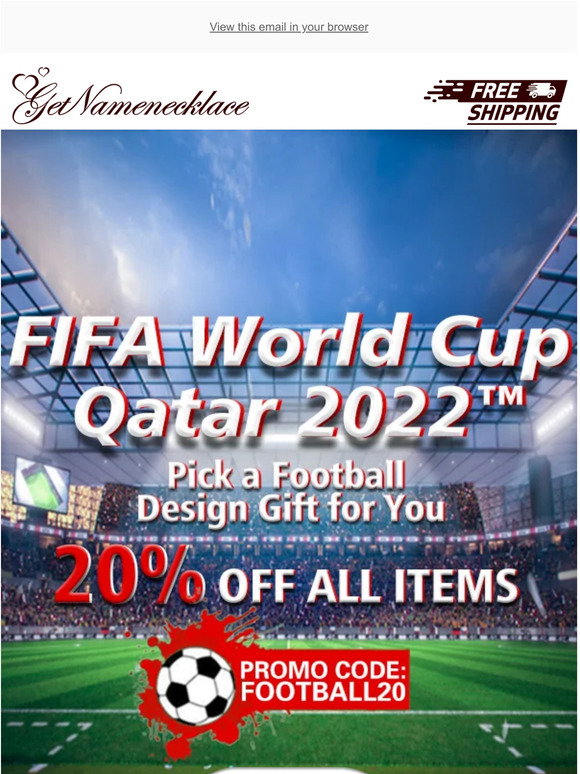 GetNameNecklace: 2022 World Cup is Coming! | Milled