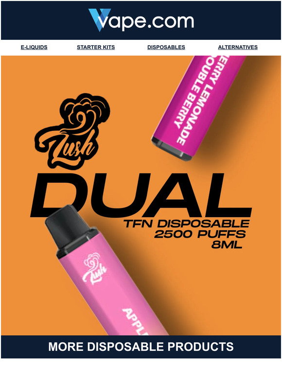 Vape.com: AVAILABLE! Lush Dual TFN Disposable💨 | Milled