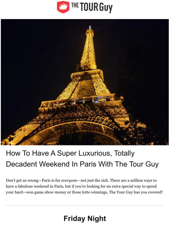 The Tour Guy: The Ultimate Luxury Weekend in Paris | Milled