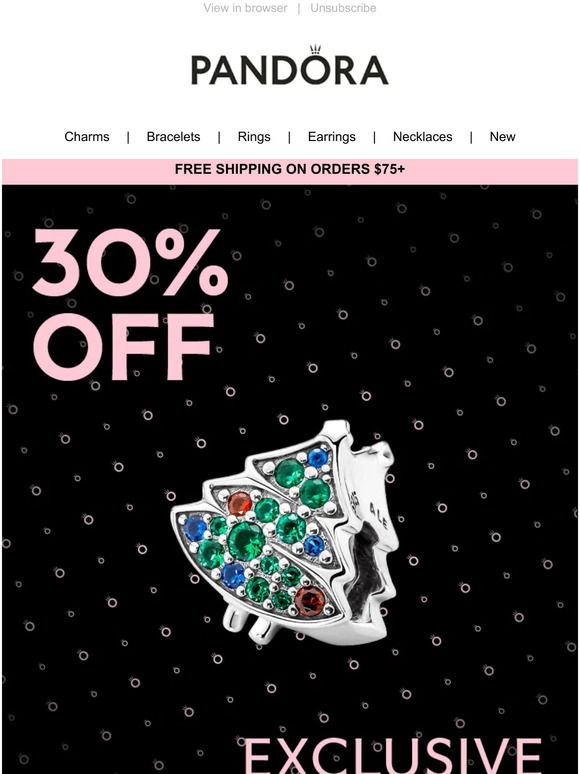 Pandora: 📩 This email is full of sparkle | Milled