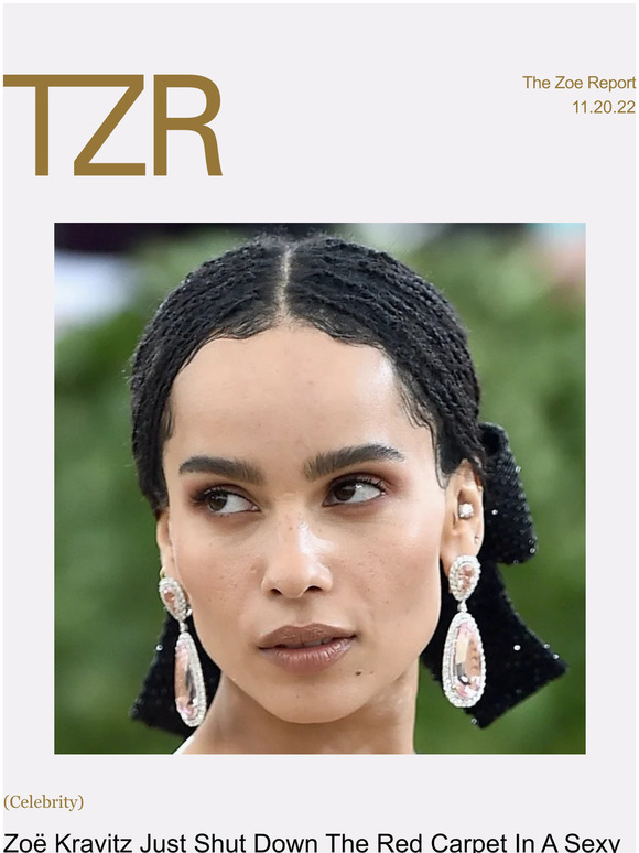 The Box of Style by The Zoe Report: Zoë Kravitz Just Shut Down The Red Carpet In A Sexy LBD | Milled