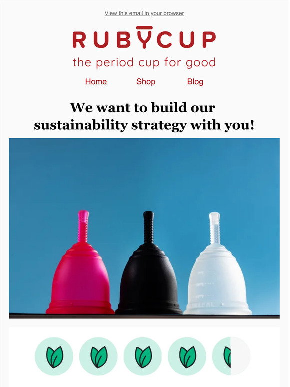 Ruby Cup: 🌱 How do you rate us on sustainability? | Milled