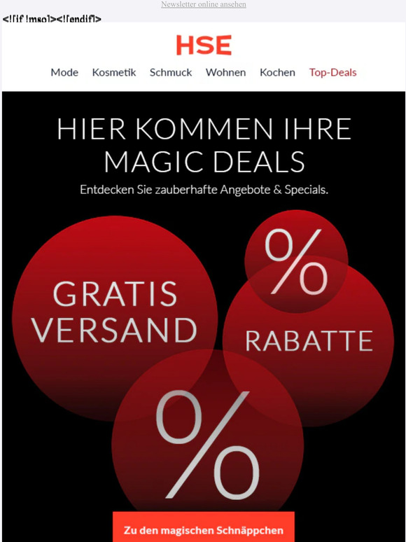 HSE24: Willkommen bei den Magic Deals | Milled