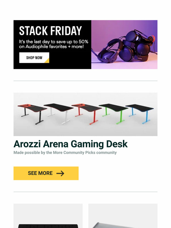 Drop: Arozzi Arena Gaming Desk, Topping A30 Pro Headphone Amplifier ...