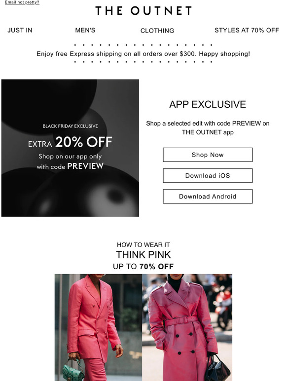 The Outnet: FINAL HOURS: App exclusive ends today | Milled