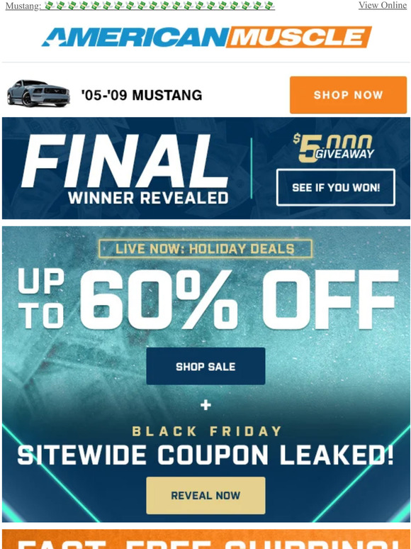 American Muscle: FINAL WINNER + COUPON LEAKED! | Milled