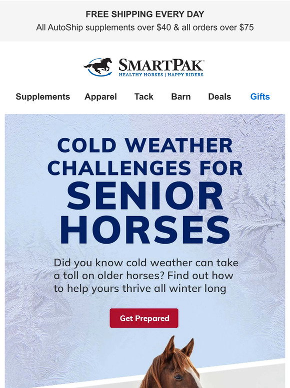 SmartPak Equine: Our Top Winter Tips for Senior Horses | Milled