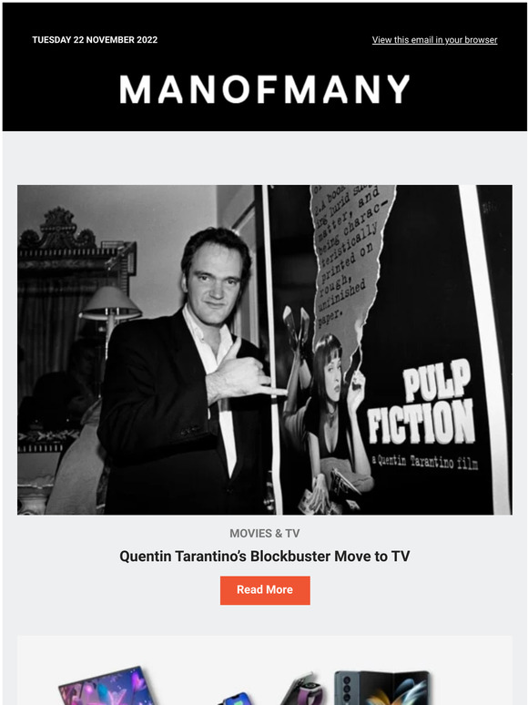 Man of Many: Quentin Tarantino’s Blockbuster Move to TV & more | Milled