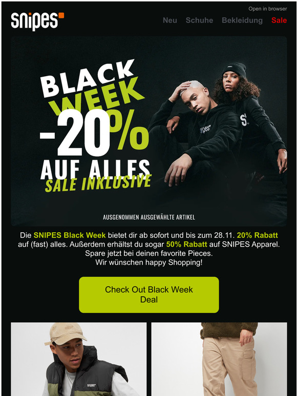 Snipes.Com: Bis zu -50% in der SNIPES Black Week! 🔥 | Milled