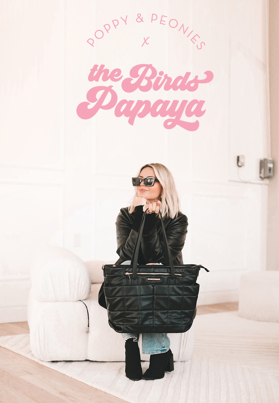 Poppy & Peonies: The Birds Papaya x Poppy & Peonies is HERE! | Milled