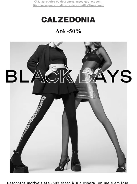 Calzedonia: Black Days | Até -50% de desconto | Milled