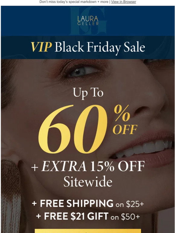 Laura Geller: You're getting early access VIP treatment 😉 | Milled