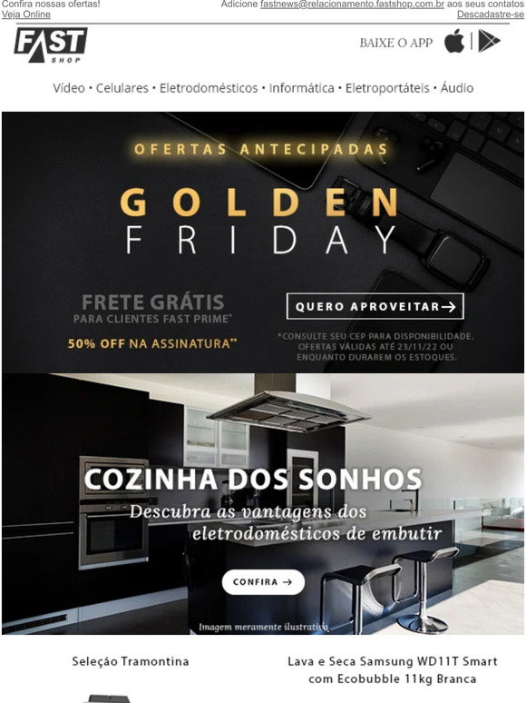 Fast Shop: Aproveite os descontos imperdíveis em Eletrodomésticos! | Milled