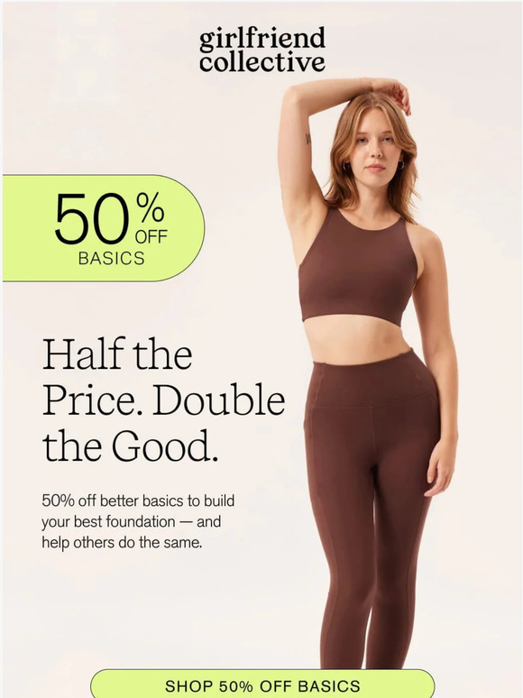 Girlfriend Collective: Everyday Basics: 50% OFF | Milled