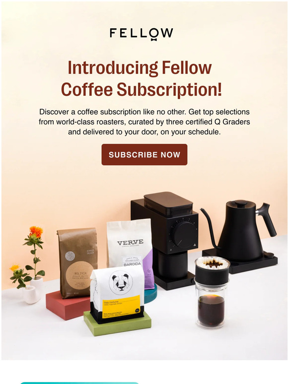 Fellow Products: Introducing our new Coffee Subscription! | Milled