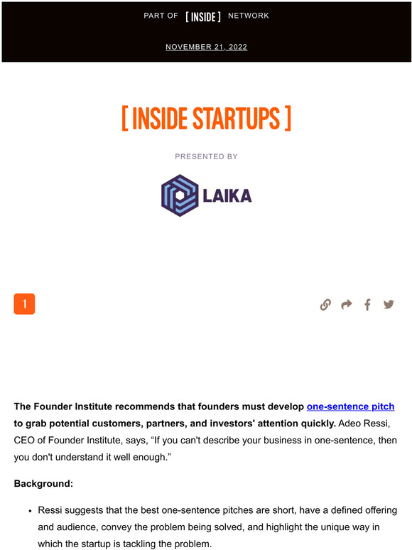 Inside: What is your one-sentence pitch? / Slush revokes Immigram's ...