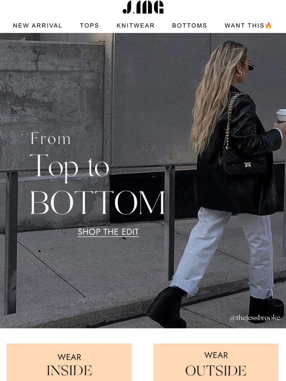 J.ING: From 👚top to 👖bottom | Milled