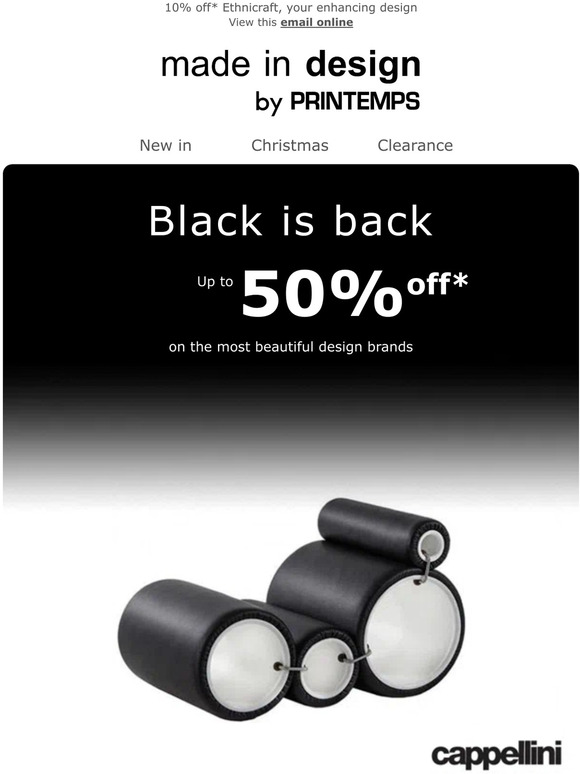 Made In Design: The Best-of-Class of Black with up to 50% off* | Milled