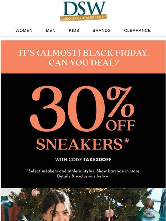 DSW: RIGHT NOW: 30% off sneakers! | Milled