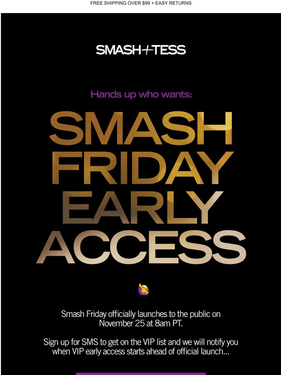 Smash + Tess: Smash Friday Early Access 👀👇 | Milled