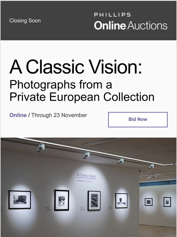 Phillips: Sale Reminder | Online Auction | A Classic Vision ...