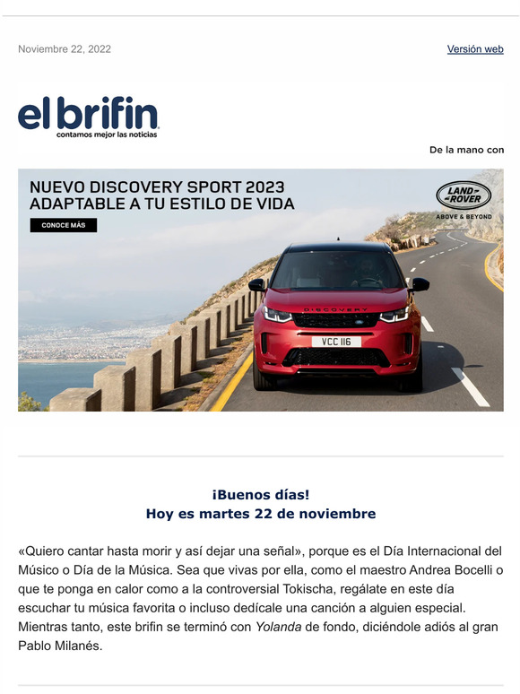 El Brifin: El breve espacio en que no estás | Milled