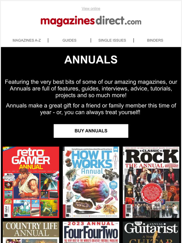 Magazines Direct: Annuals - get the very best of our top magazines this ...