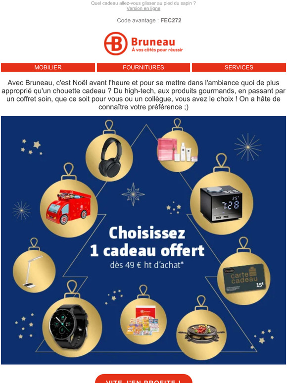 bruneau.fr: Le père Noël est en avance : choisissez 1 cadeau offert ...