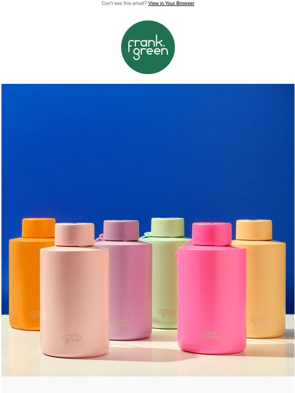 frank green: 🚨IT'S HERE🚨 the 68oz/2L Bottle has landed😱 | Milled
