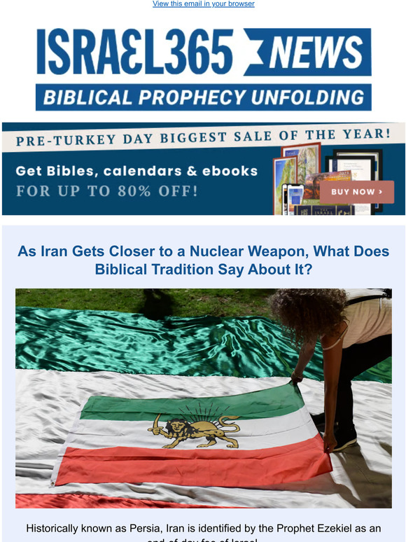 Israel365: As Iran Gets Closer to a Nuclear Weapon, What Does Biblical ...