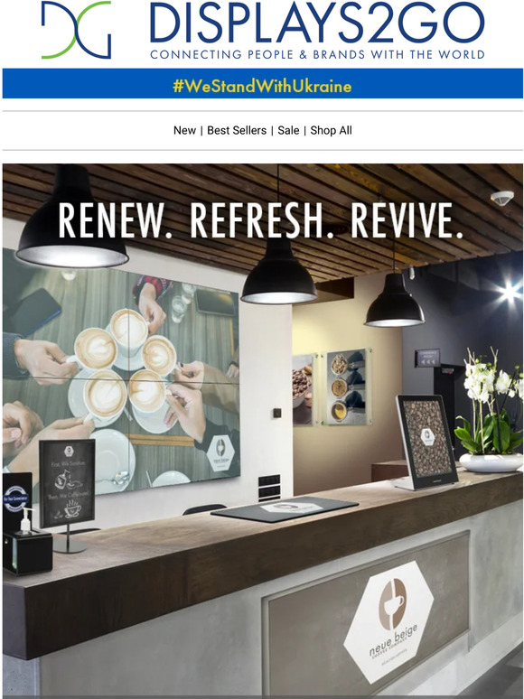 Displays2go: Renew. Refresh. Revive Your Space. | Milled