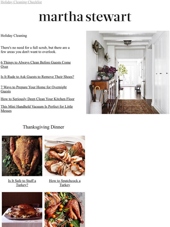 Martha Stewart: 6 Things to Always Clean Before Guests Come Over | Milled