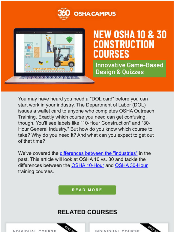 360training: 👷 osha 10 vs osha 30 - what's the difference? | Milled