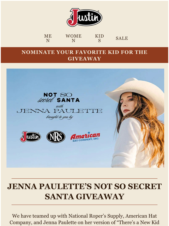 Justin Boots: Jenna Paulette’s Not So Secret Santa Giveaway! | Milled