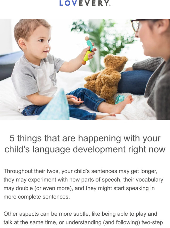 Lovevery: A lot of exciting language development happens between your child's second and third ...