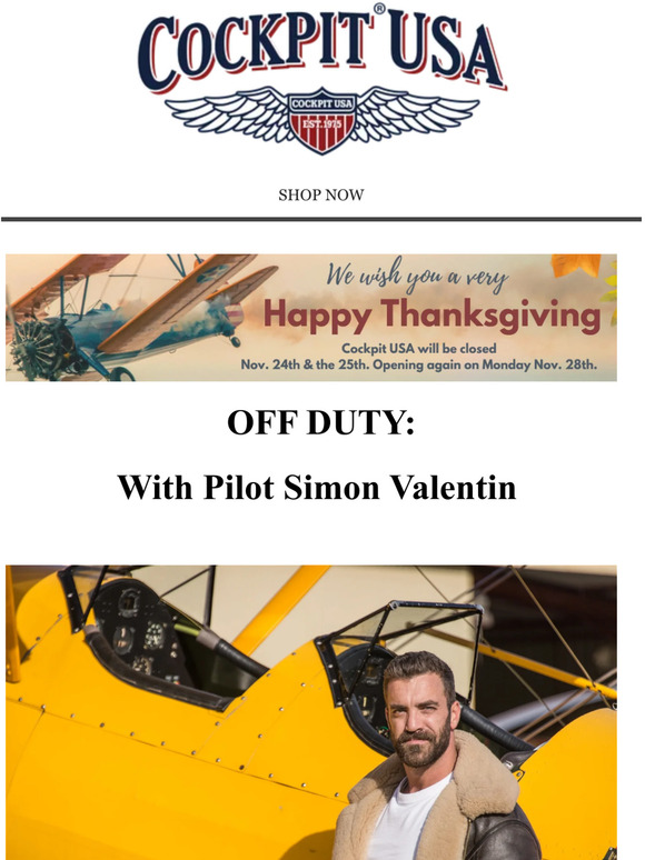 Cockpit USA: OFF DUTY : With Pilot Simon Valentin | Milled