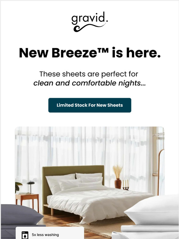 Gravid: Breeze™ sheets are finally here! | Milled