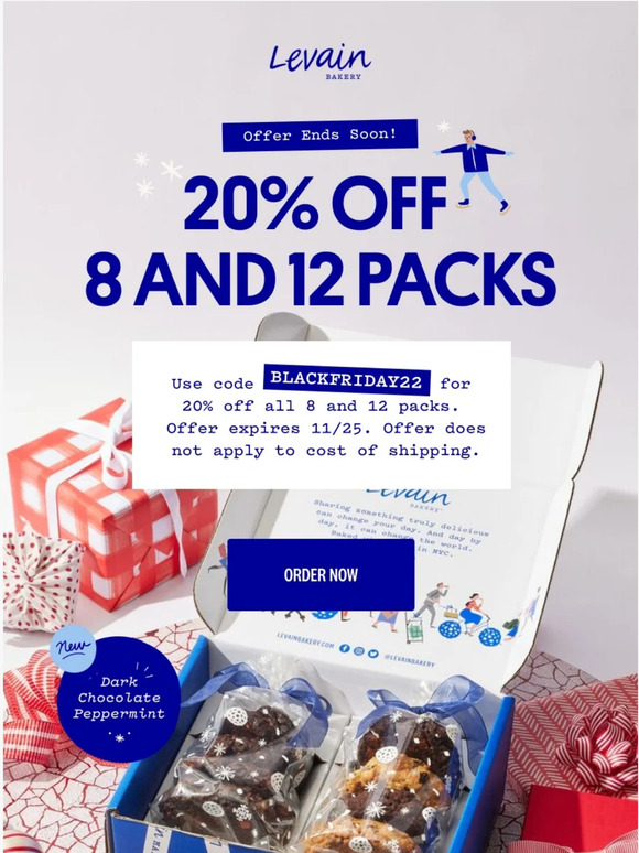 Levain Bakery: 🎁 20% Off Cookie Gift Boxes 🎁 | Milled