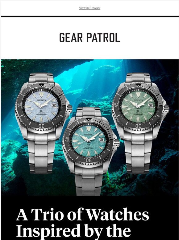 Gear Patrol: A Trio of Watches Inspired by the Bold Beauty of Underwater Caves | Milled