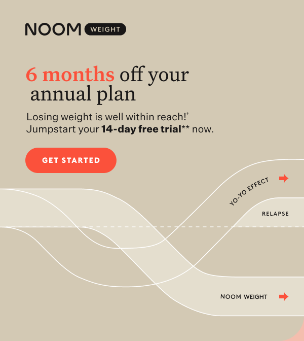 Noom: 😱 Get 6 months free with your annual plan 😱 | Milled