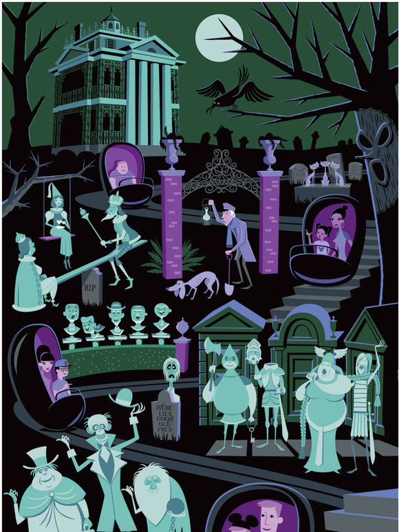 Shag Store: Shag Latest Prints - Disney's Haunted Mansion and The Last ...