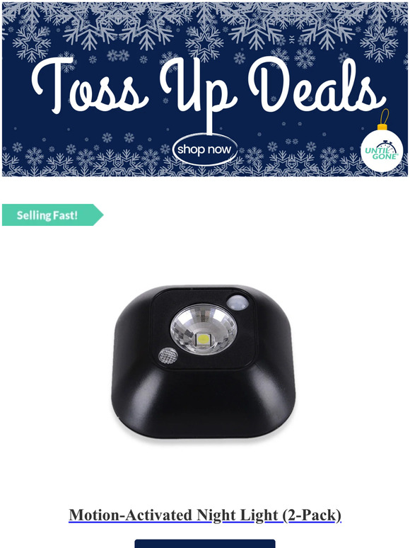 Yugster: Toss Up Deals - 55% Off Motion-Activated Night Light | Milled