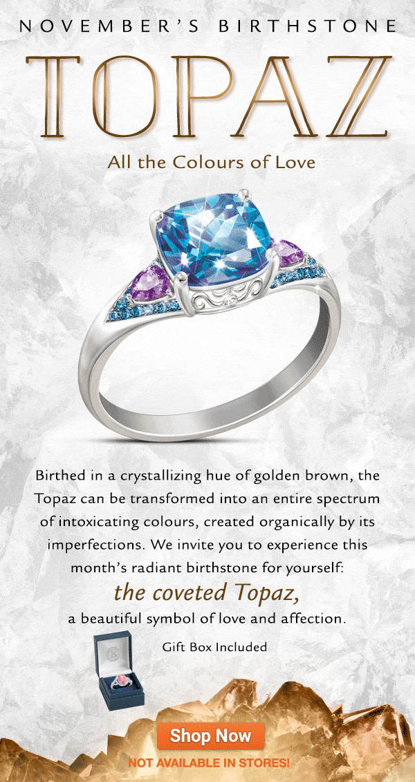 Bradford Exchange: A Beautiful Symbol of Love & Affection: The Topaz ...