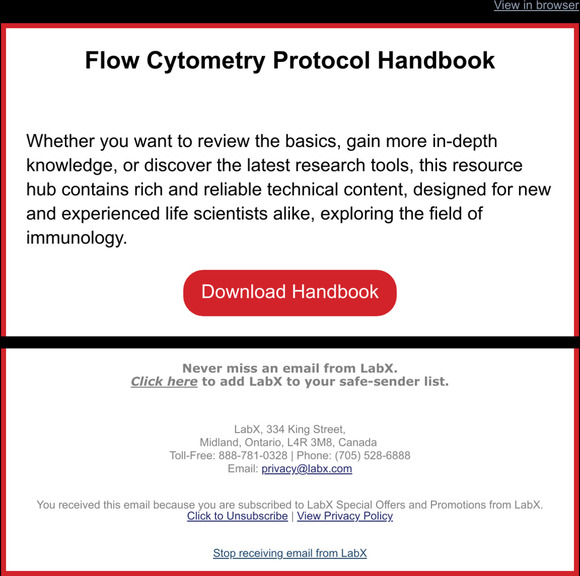 LabX: Handbook: Flow Cytometry Protocols | Milled